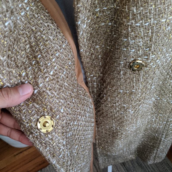 Mossimo Supply Co. | Jackets & Coats | Mossimo Wool Blend Gold Coat ...